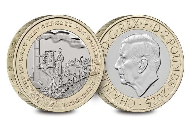 2025 First Steam Passenger Train £2 Brilliant Uncirculated Coin | Copes ...